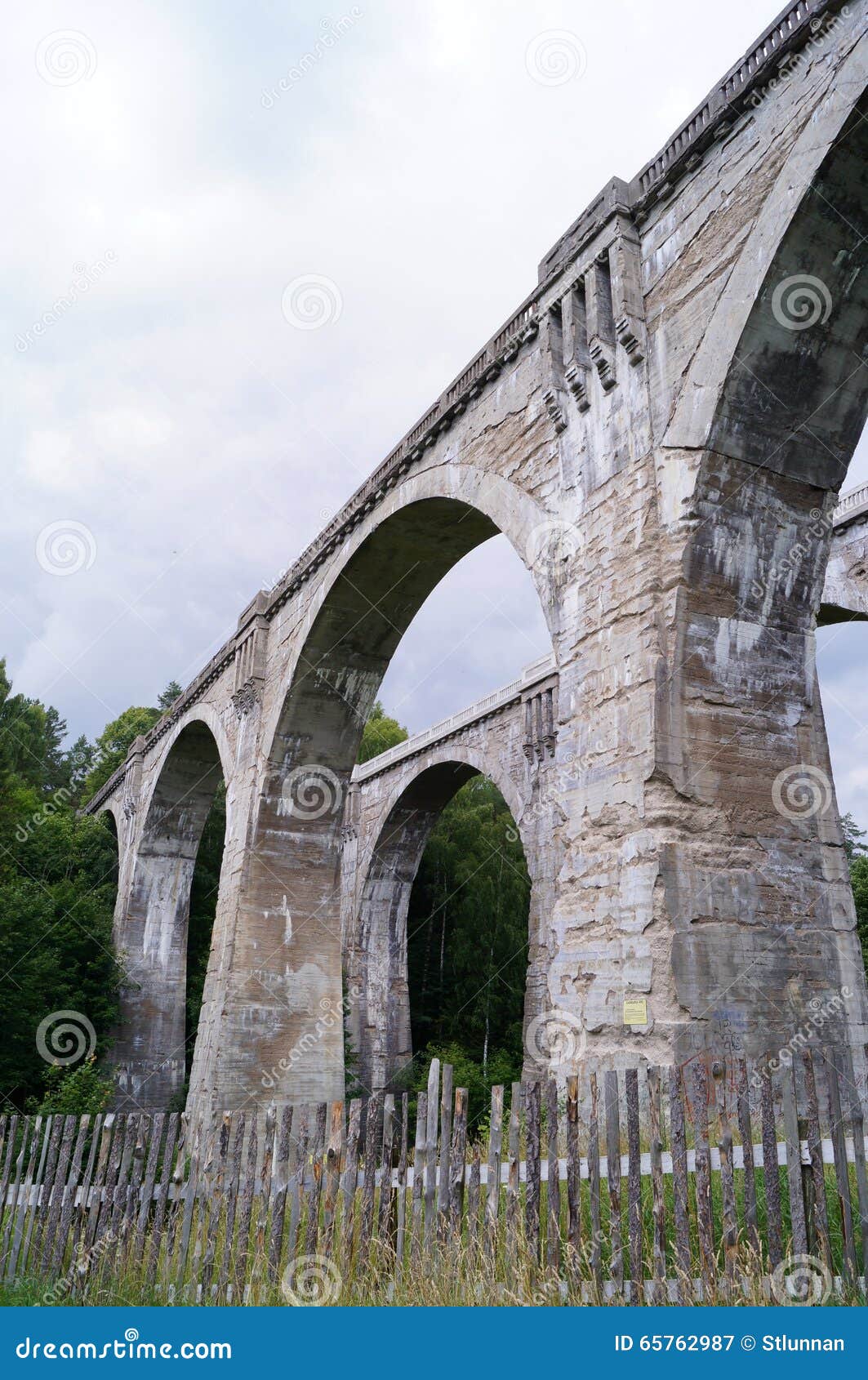 Old Destroyed Bridge in Poland Stock Image - Image of green, departure ...