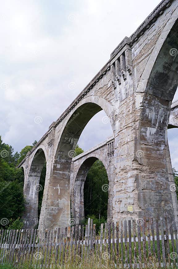 Old Destroyed Bridge in Poland Stock Image - Image of green, departure ...
