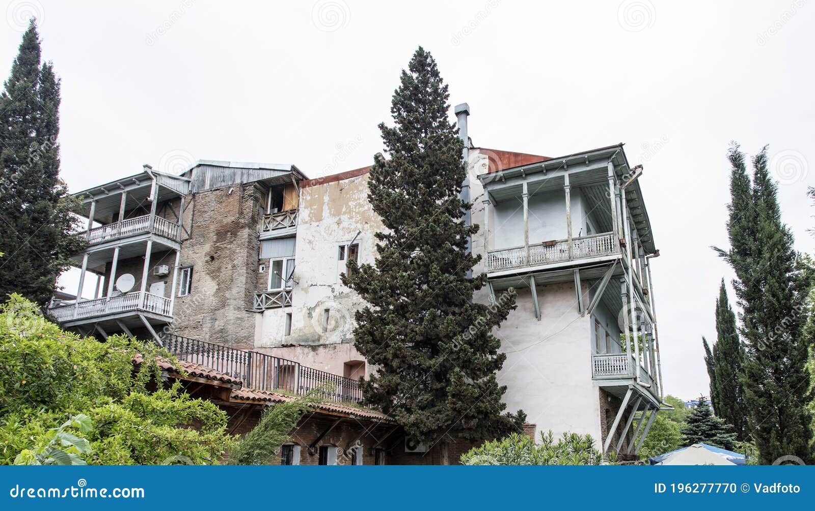 Old Destroyed Building, Structure in Disrepair Stock Photo - Image of ...