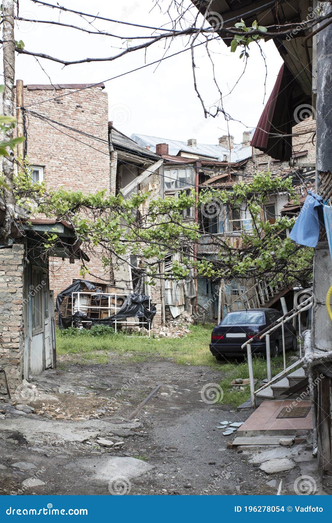 Old Destroyed Building, Structure in Disrepair Stock Photo - Image of ...