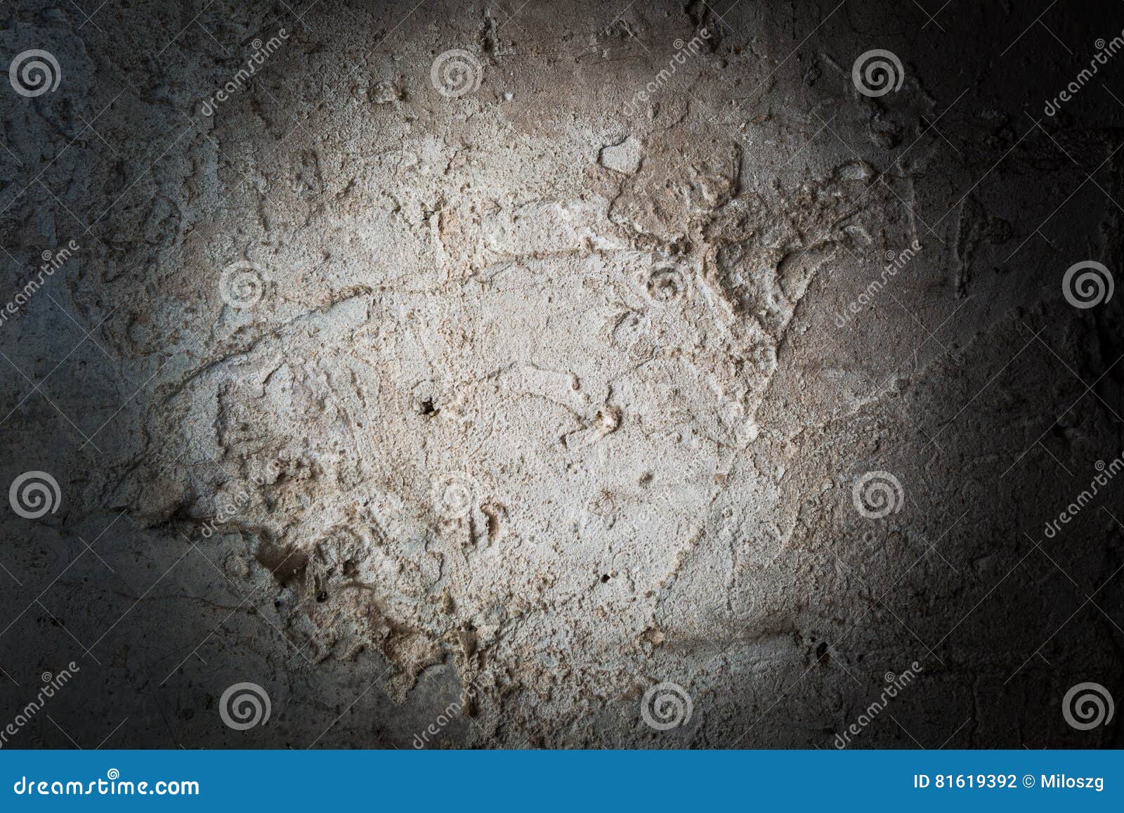 Old Destroyed Concrete Wall with Uneven Structure Stock Photo - Image ...