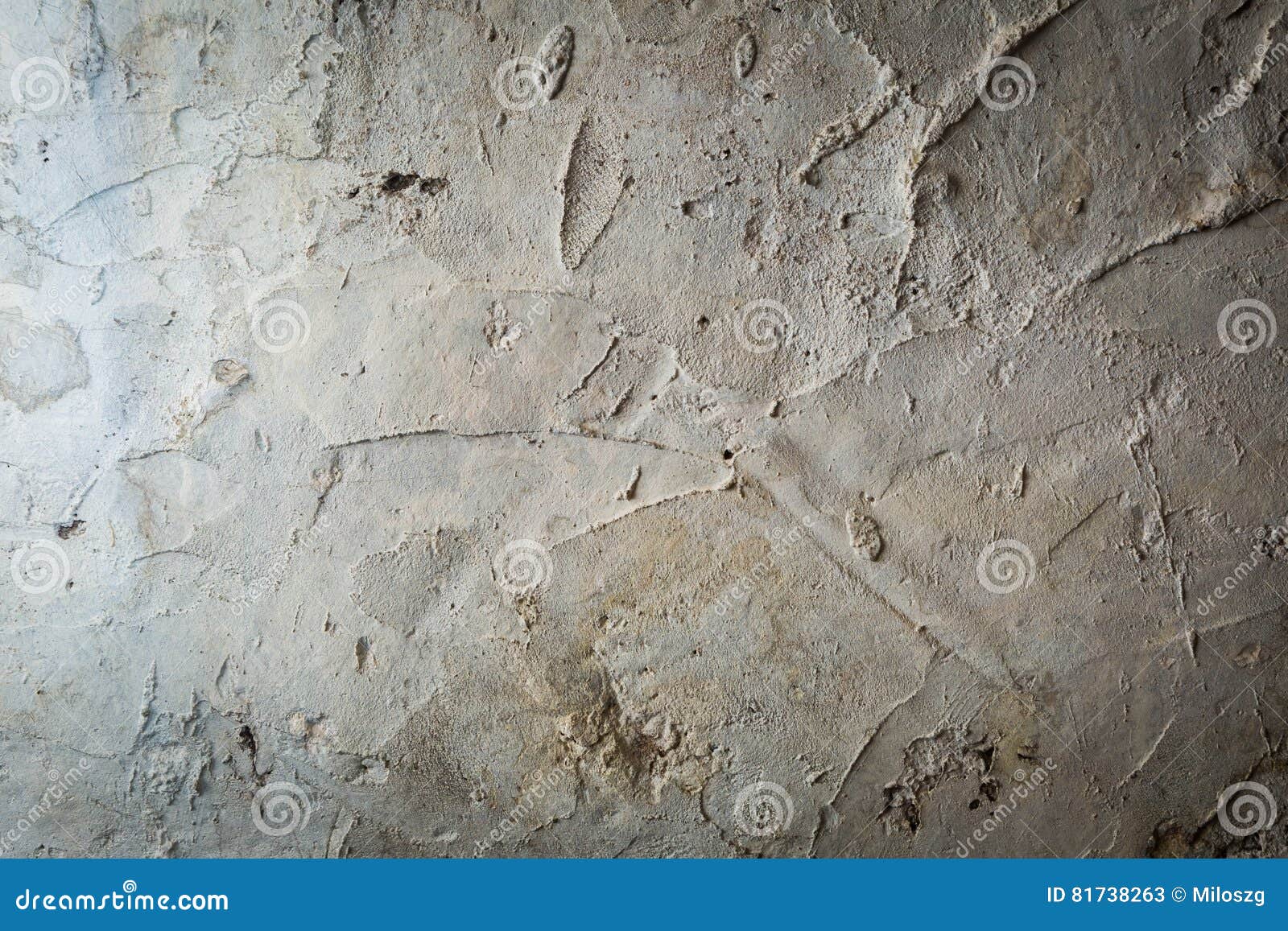 Old Destroyed Concrete Wall with Uneven Structure Stock Image - Image ...