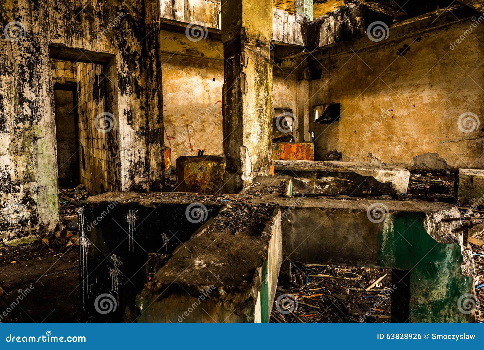 Destroyed Factory In A Slum District Royalty-Free Stock Photo ...