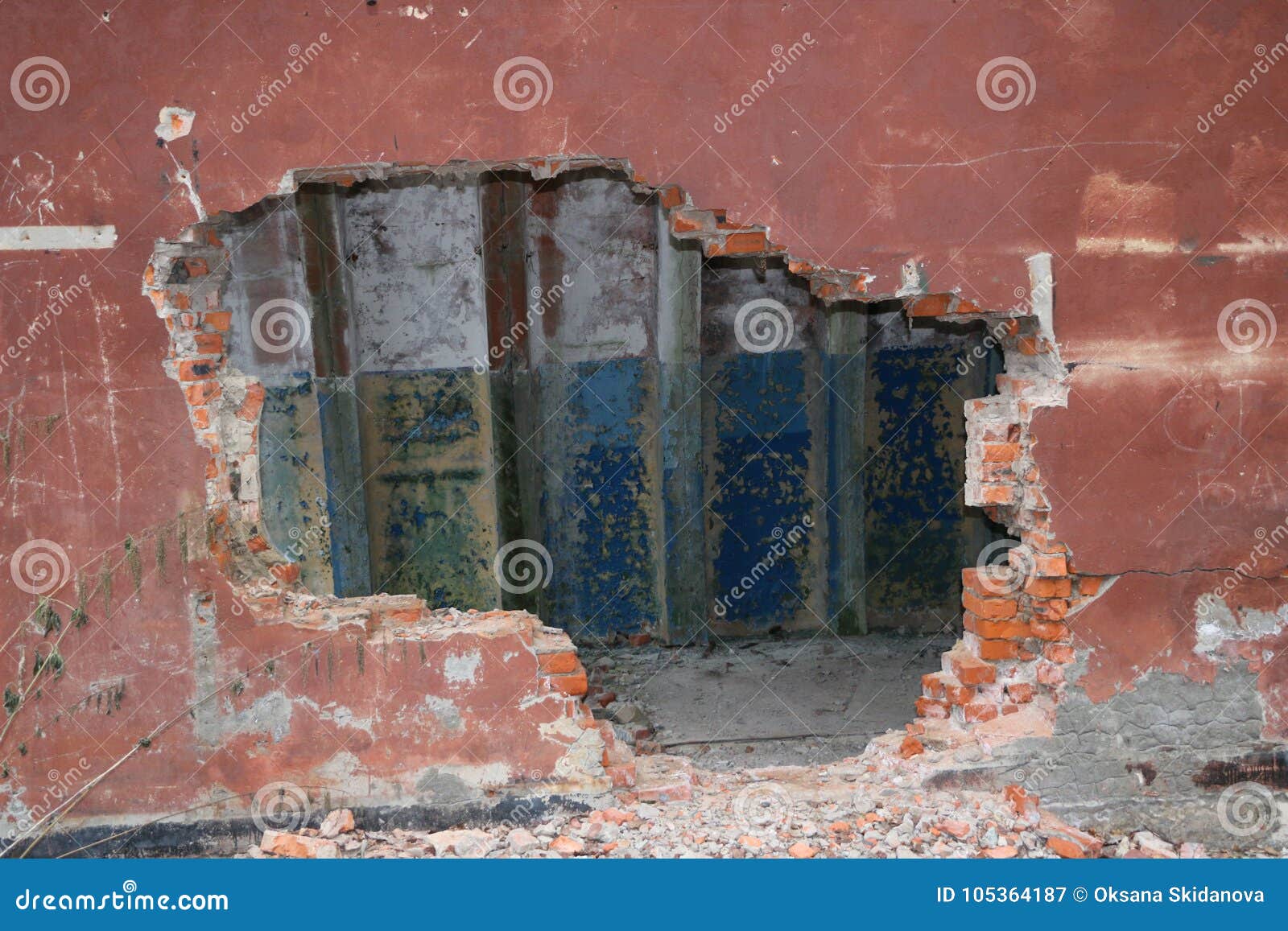 The Old Destroyed Military Base of Missile Forces after the Explosions ...