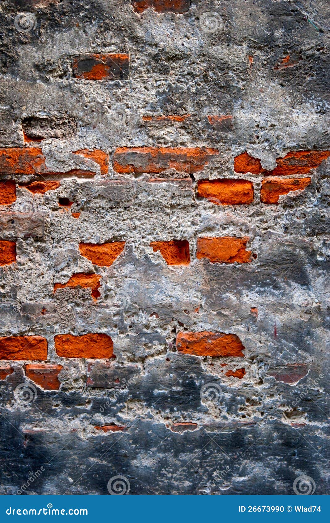 Old Destroyed Wall stock photo. Image of brown, built - 26673990