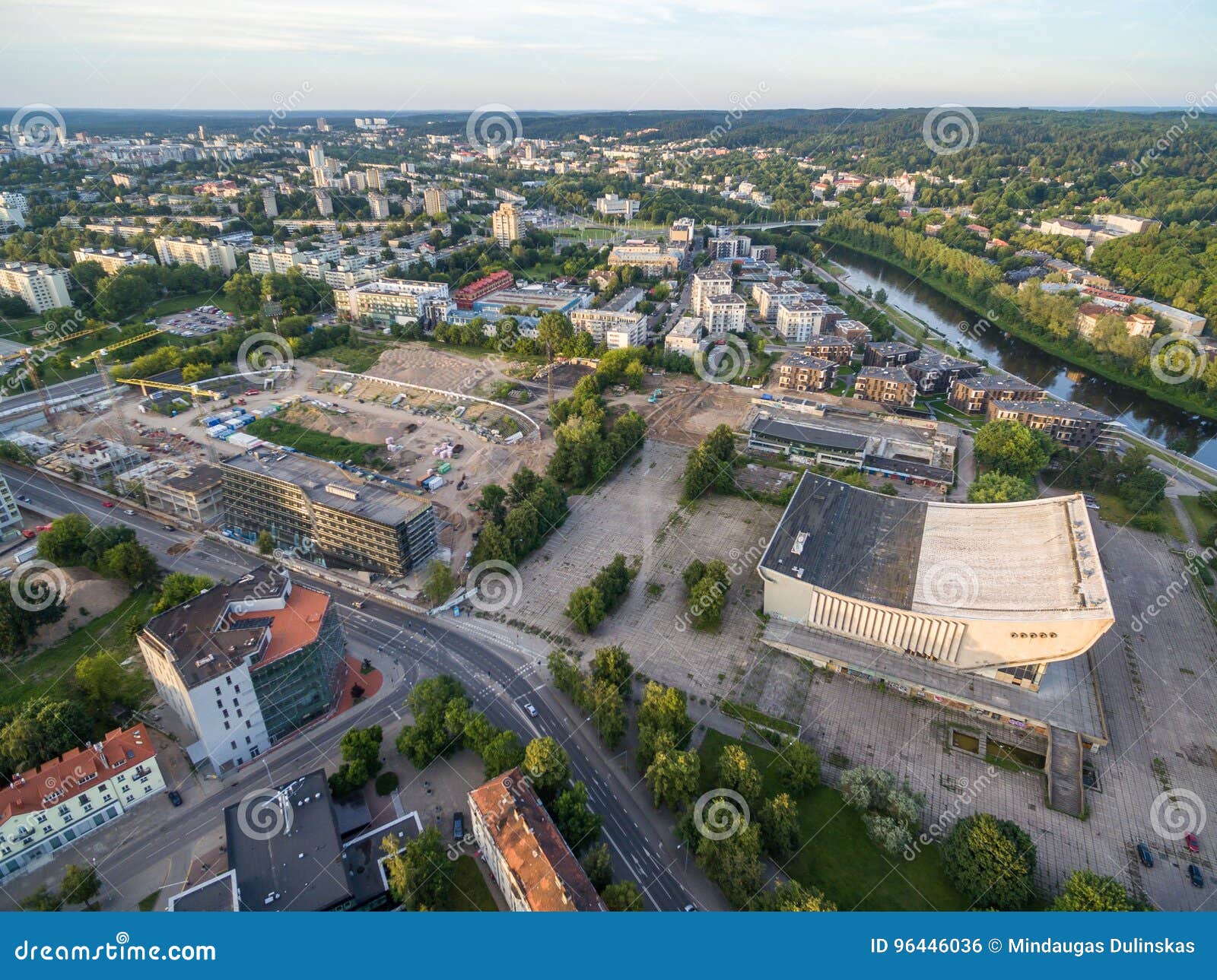 Old and Destroyed Zalgiris Stadium in Vilnius, Lithuania. Stock Photo ...