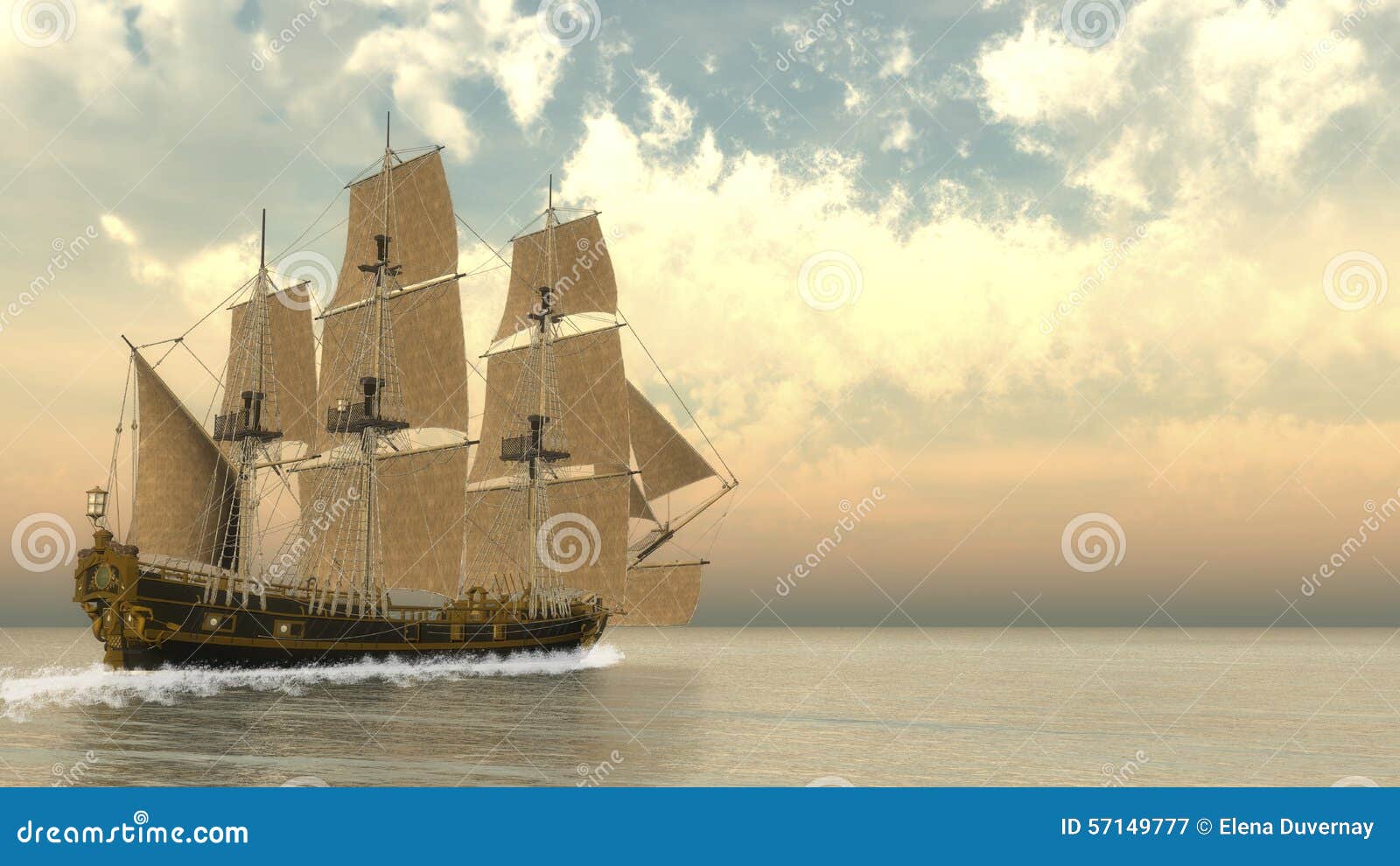 Victory Sailing Ship Stock Illustrations – 109 Victory Sailing Ship ...