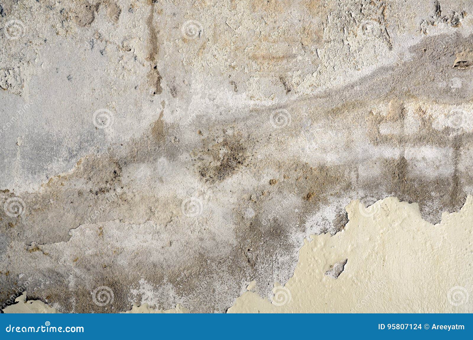 Old and Deteriorate Concrete Wall. Stock Photo - Image of deteriorate ...