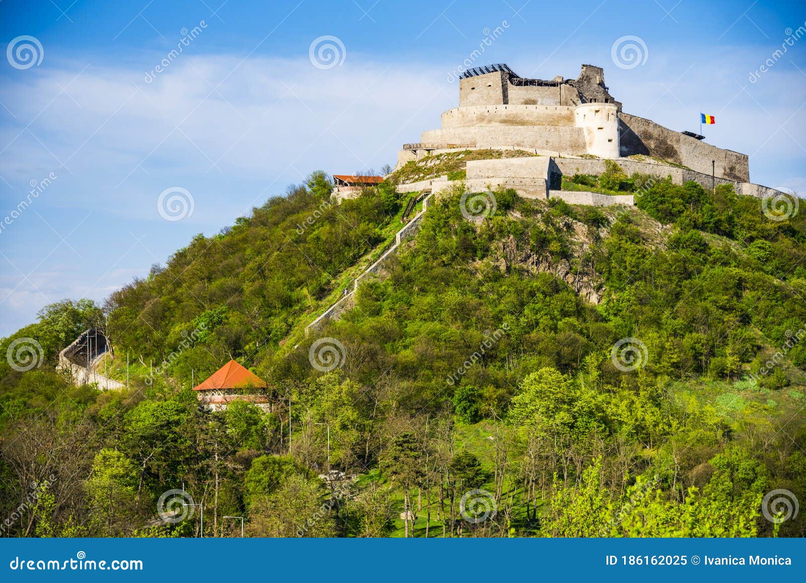 Old Deva Citadel on the Top of Hill , Romania Stock Image - Image of cityn, european: 186162025