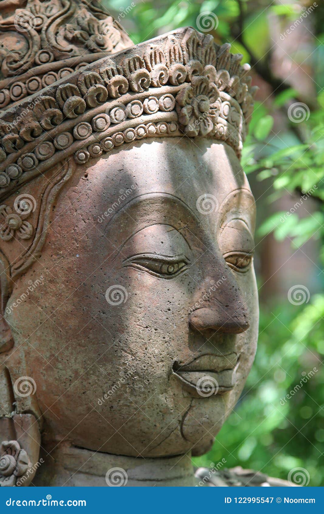 Old deva statue stock image. Image of belief, respect - 122995547