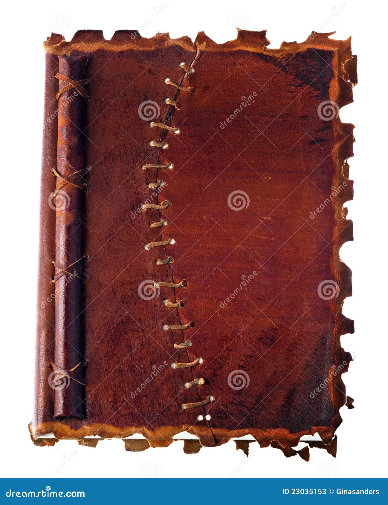 Old Diary with Leather Binding Stock Image - Image of records, agenda ...
