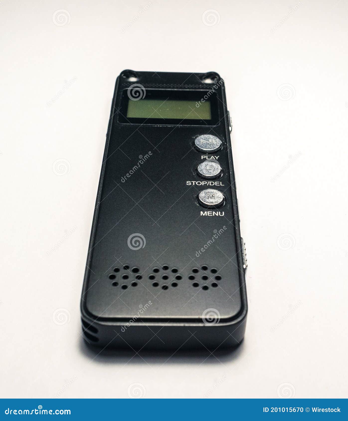 Old Dictaphone Isolated on a White Background Stock Photo - Image of ...