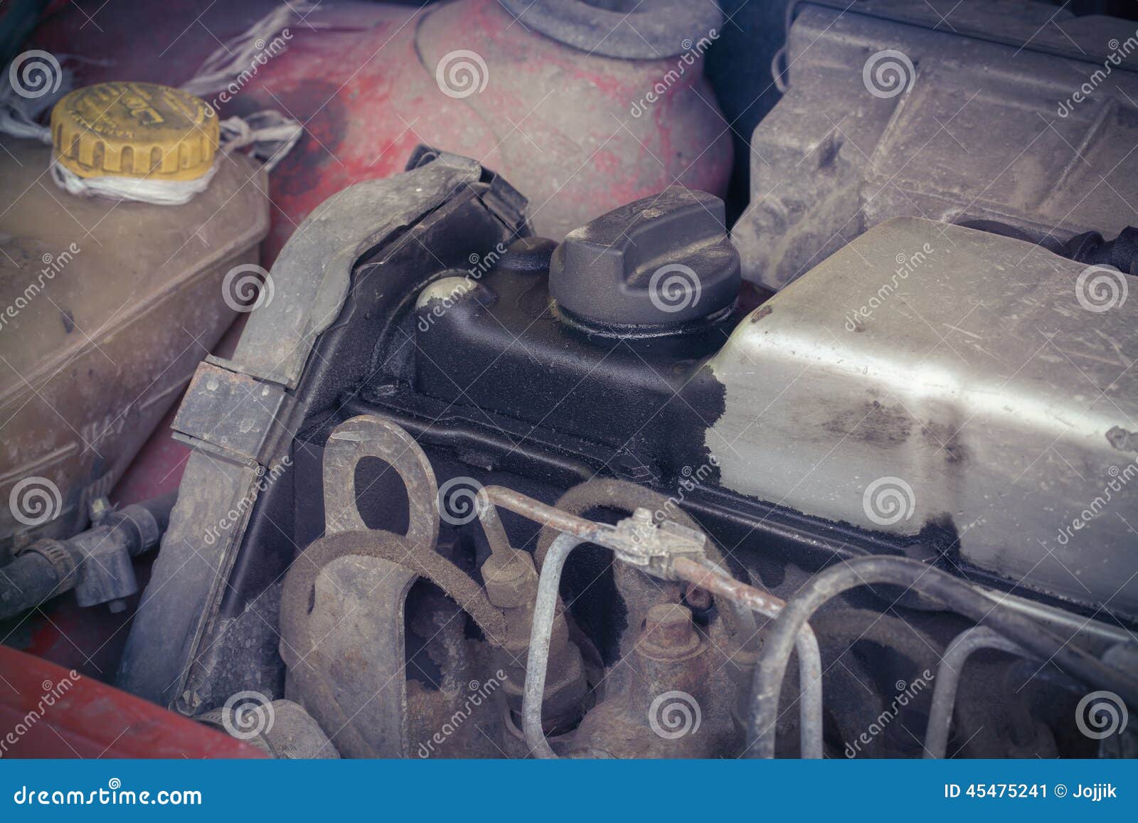 Old Diesel Engine of the Car Stock Image - Image of industrial, retro ...