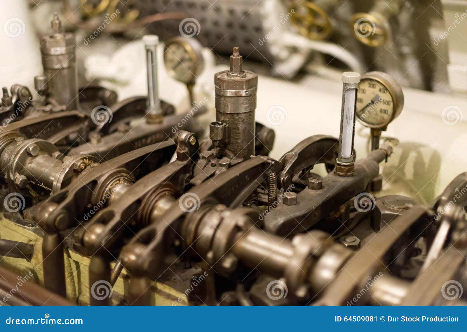 Old diesel engine. stock image. Image of cylinder, heavy - 64509081