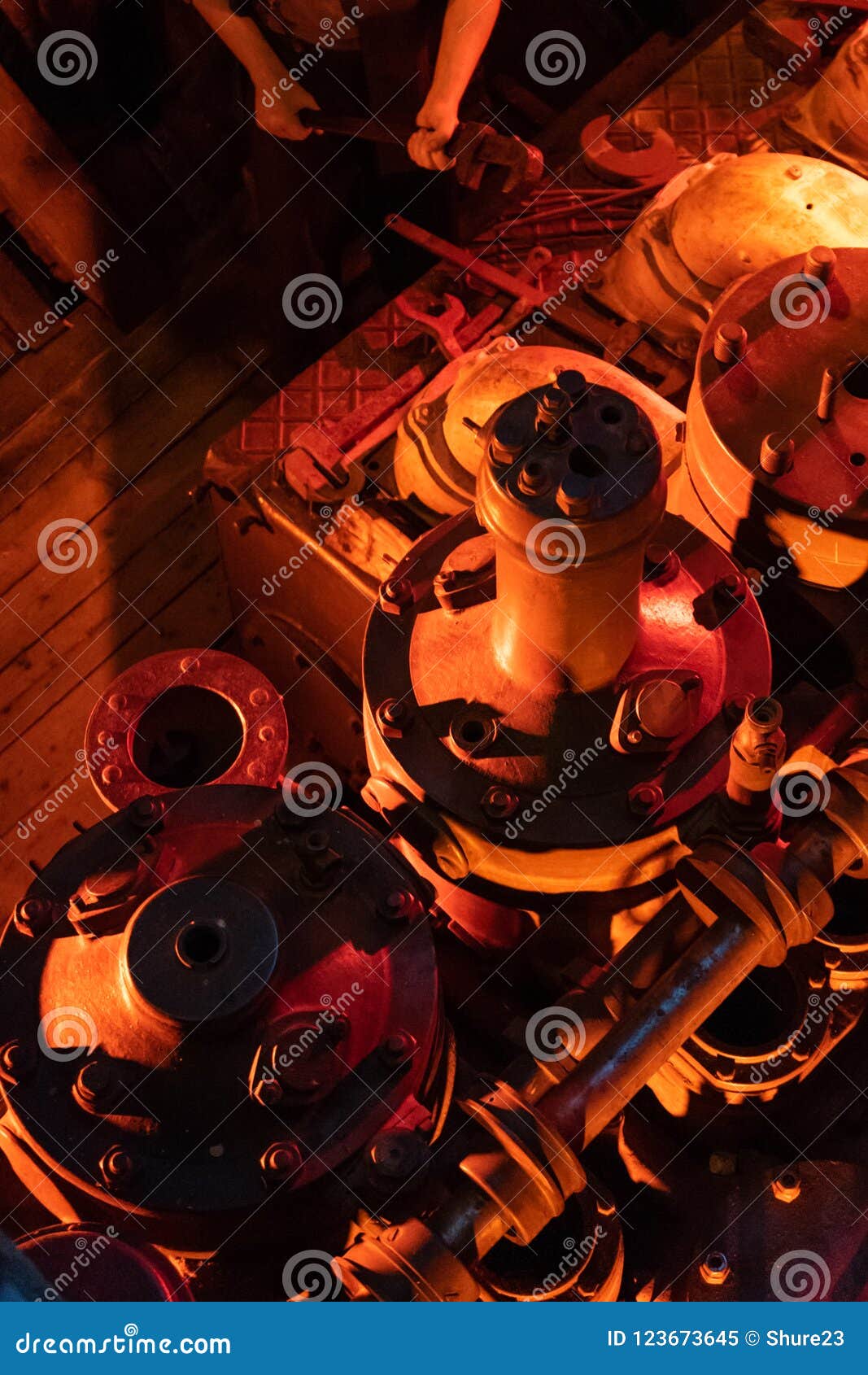 Mechanic`s Hands Adjust The Hydrogen System Control Unit In The Car ...