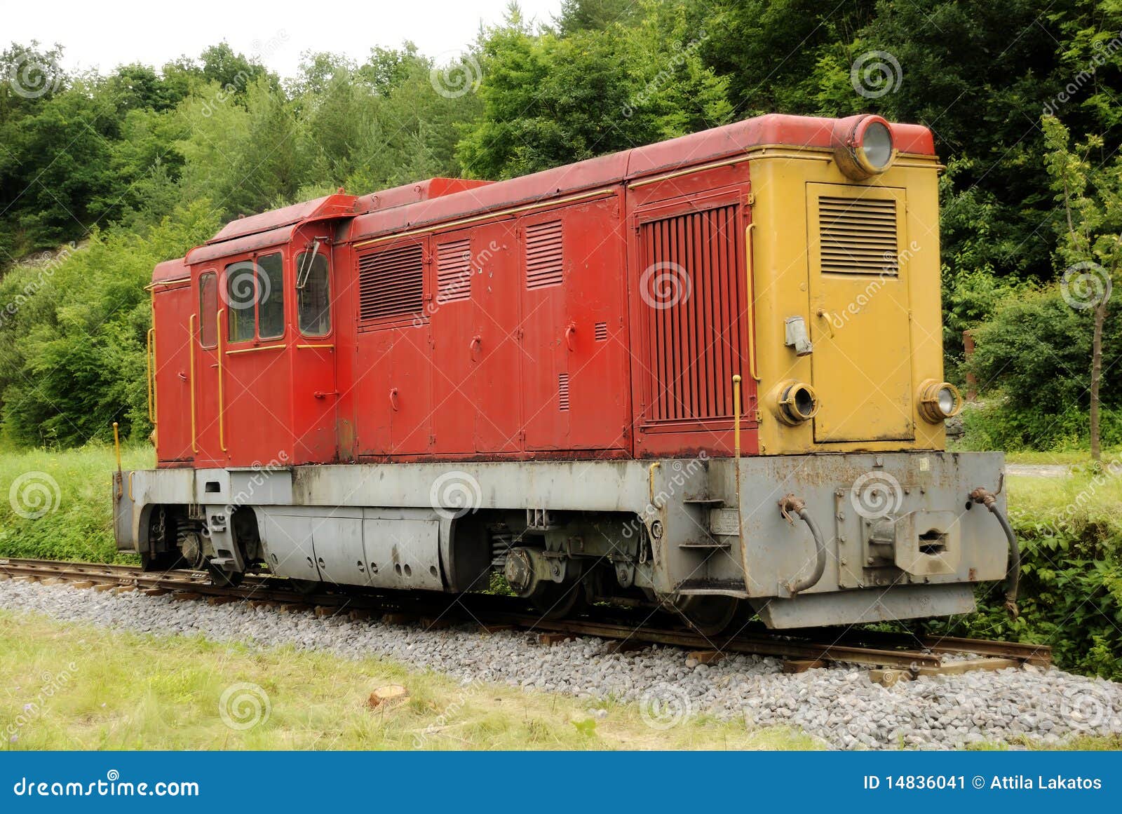 Old diesel locomotive stock image. Image of hauling, railway - 14836041