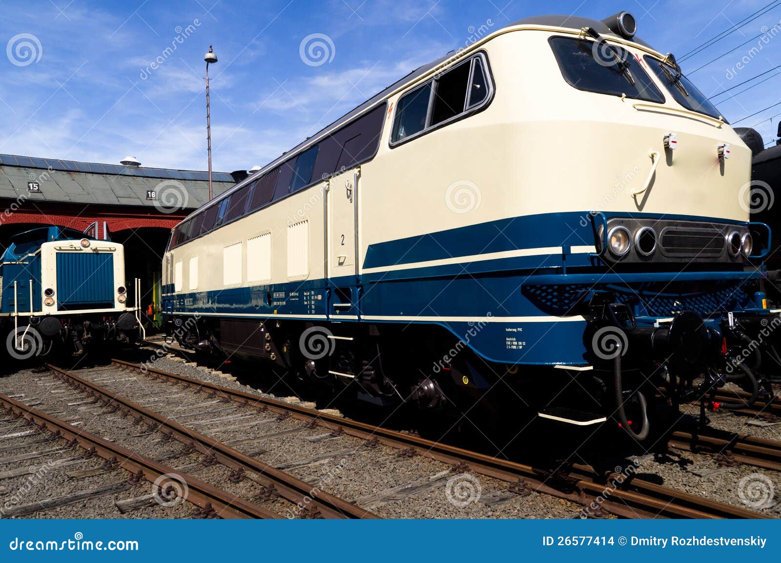 Old diesel lokomotive stock photo. Image of siegen, locomotive - 26577414