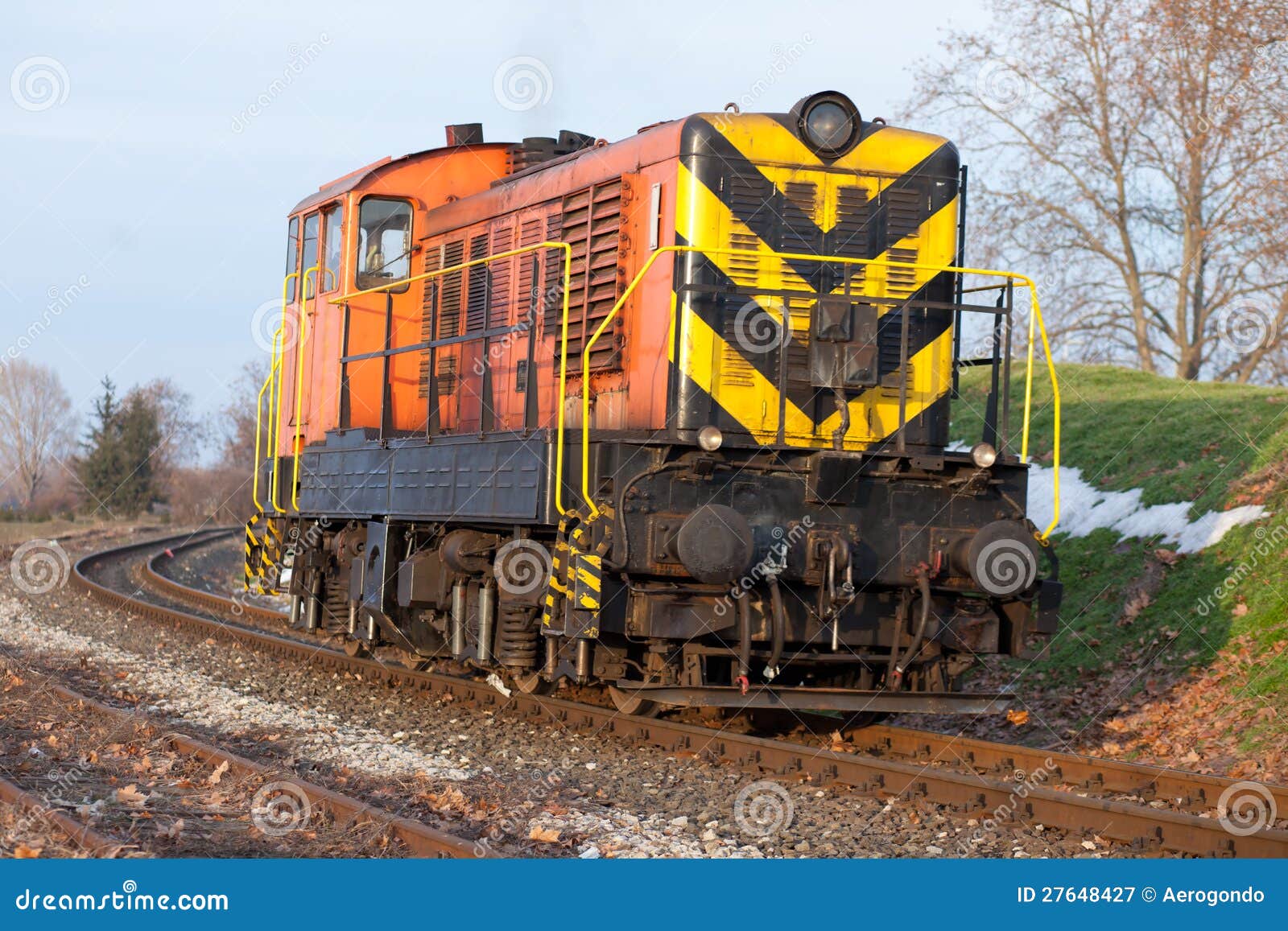 Old Diesel Train Royalty Free Stock Photography - Image: 27648427