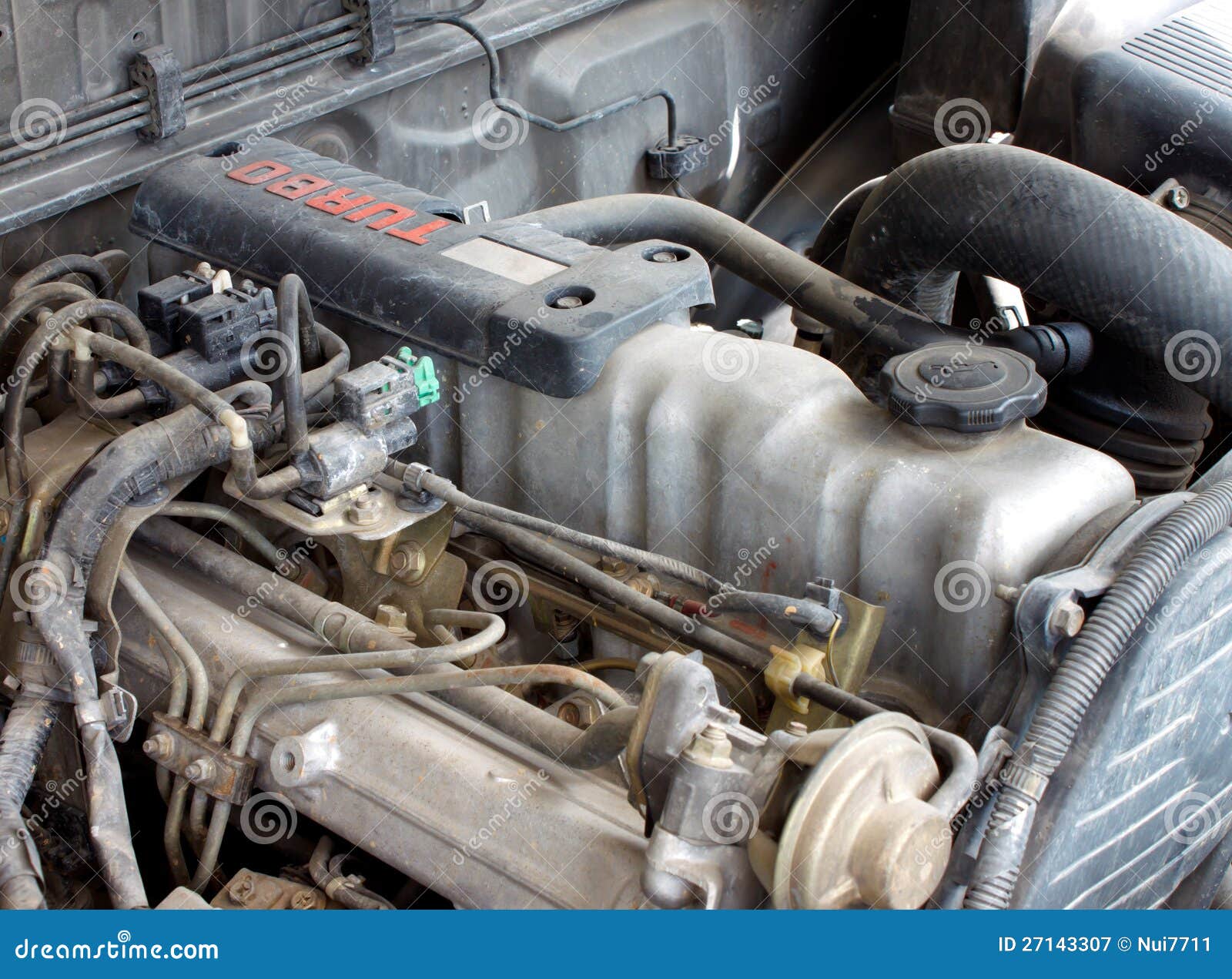 Old diesel turbo engine 3 stock image. Image of energy - 27143307