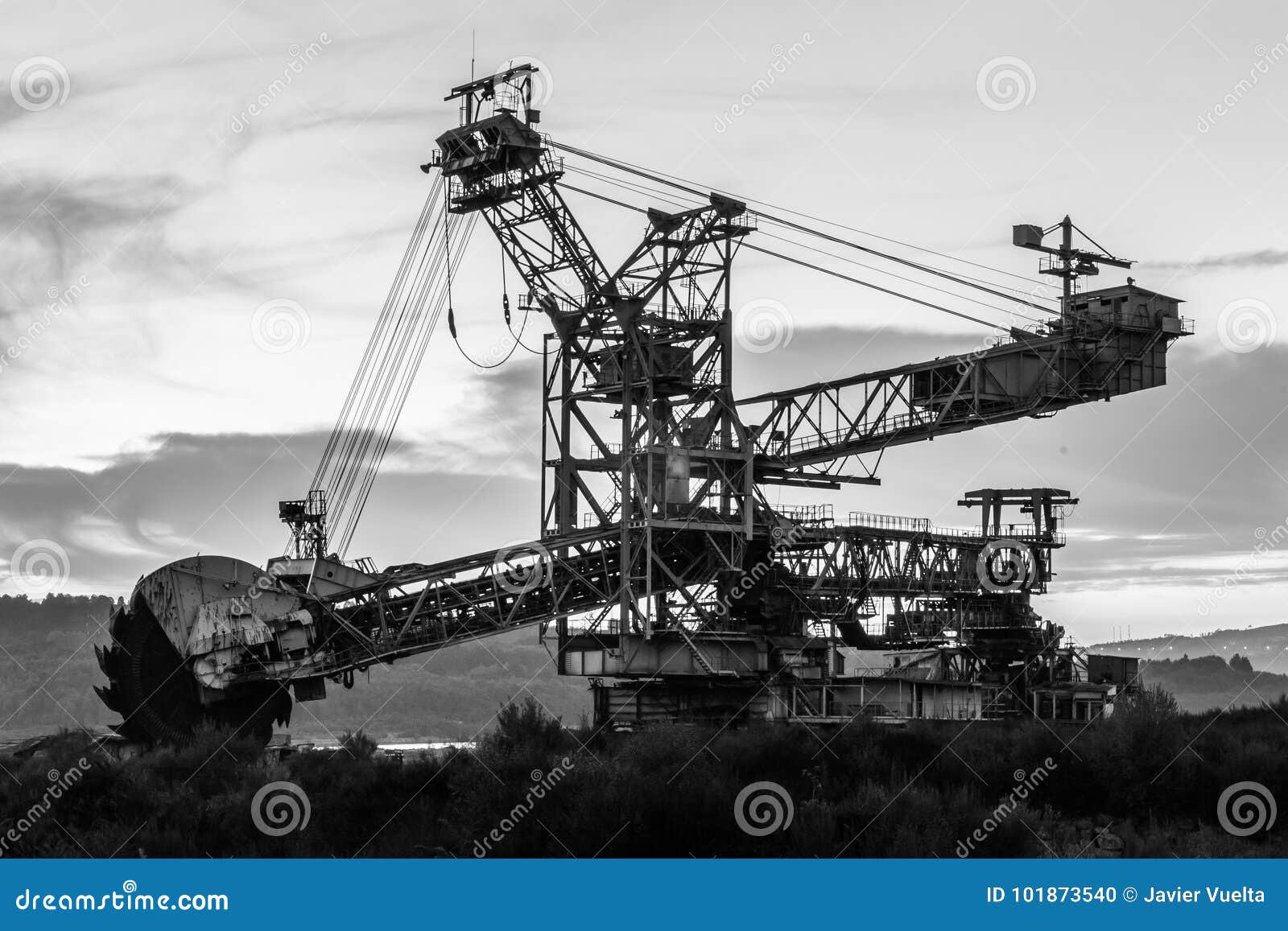 Old digger II stock photo. Image of black, wire, excavator - 101873540
