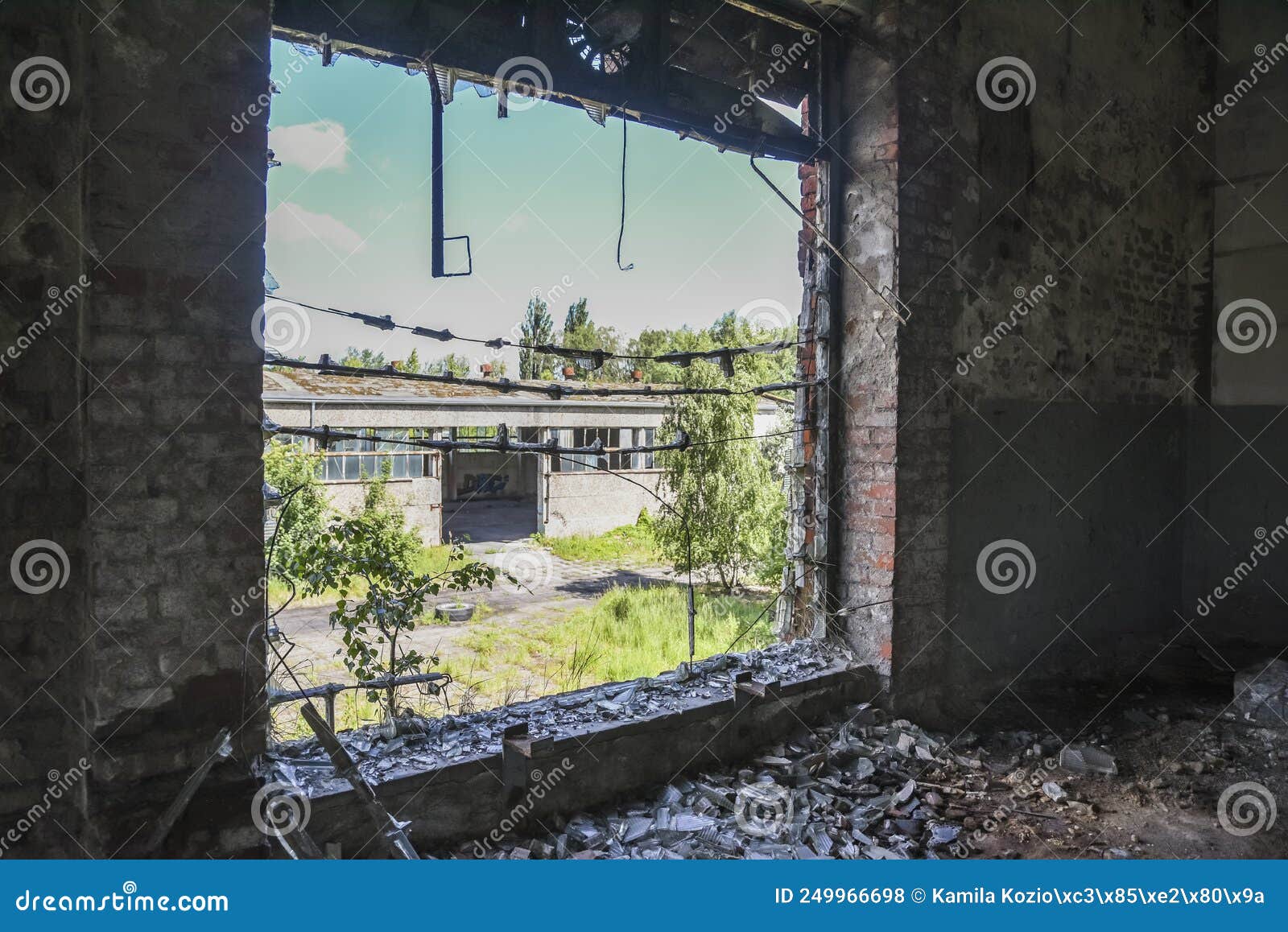 Old Dilapidated and Abandoned Industrial Facility, the so-called Urbex ...