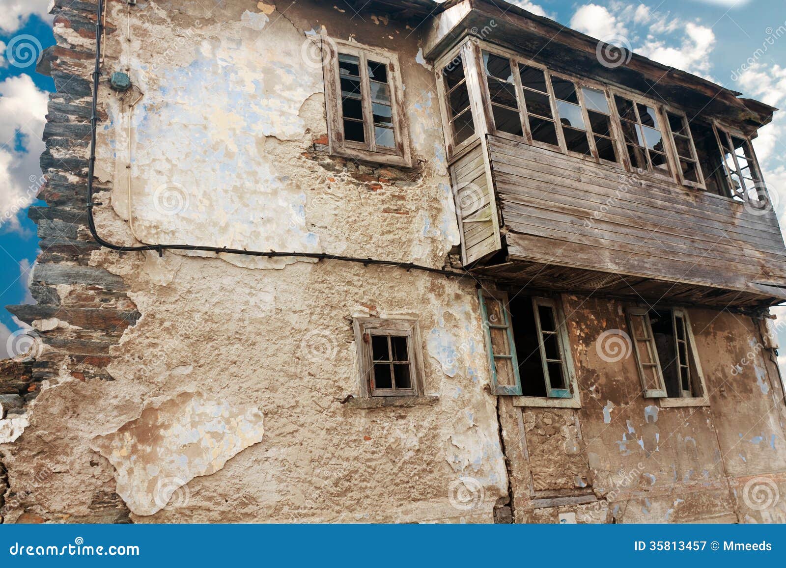 Old Dilapidated Building in Asturias. Spain Stock Image - Image of ...