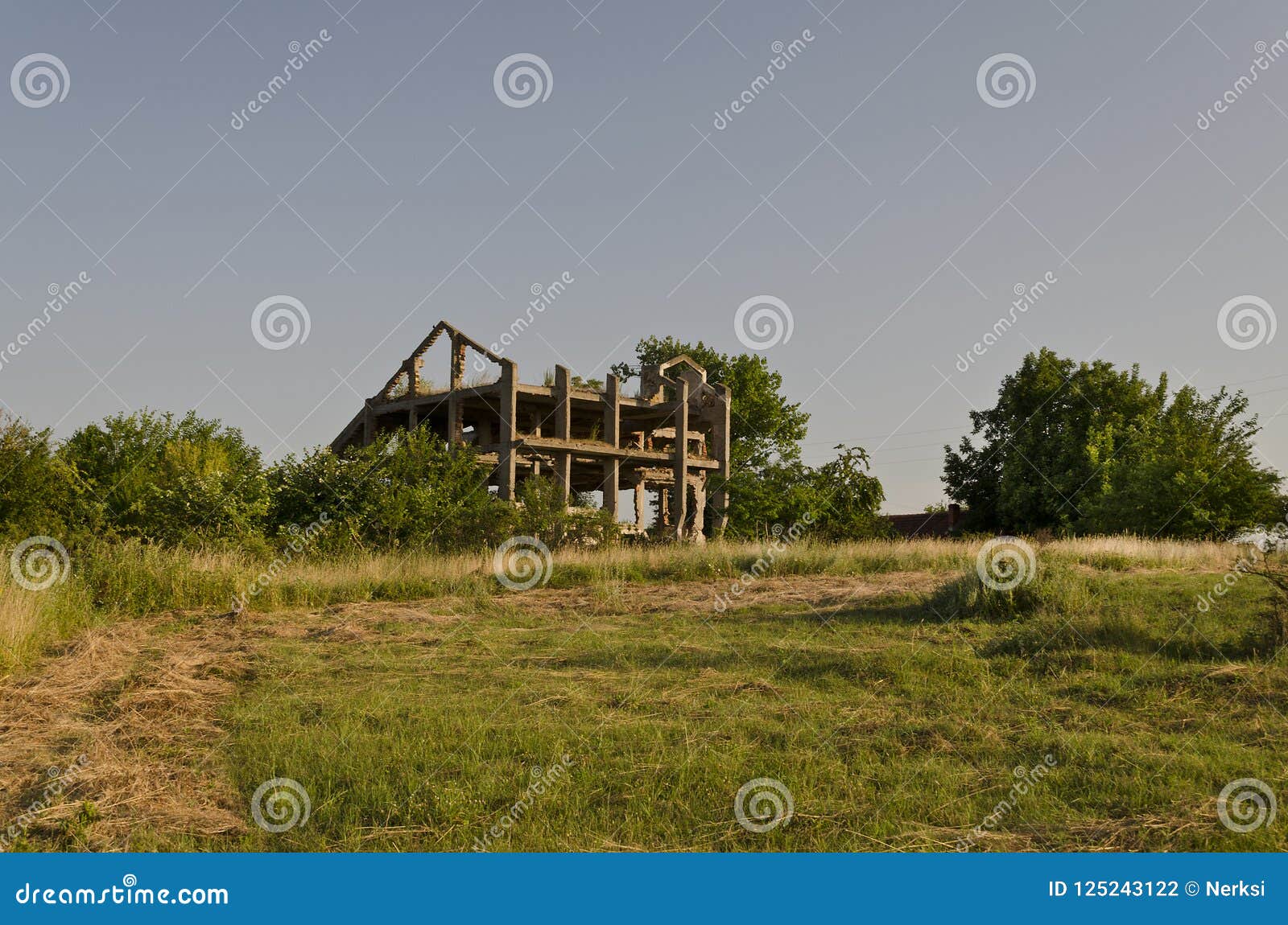 Old dilapidated building stock photo. Image of historic - 125243122