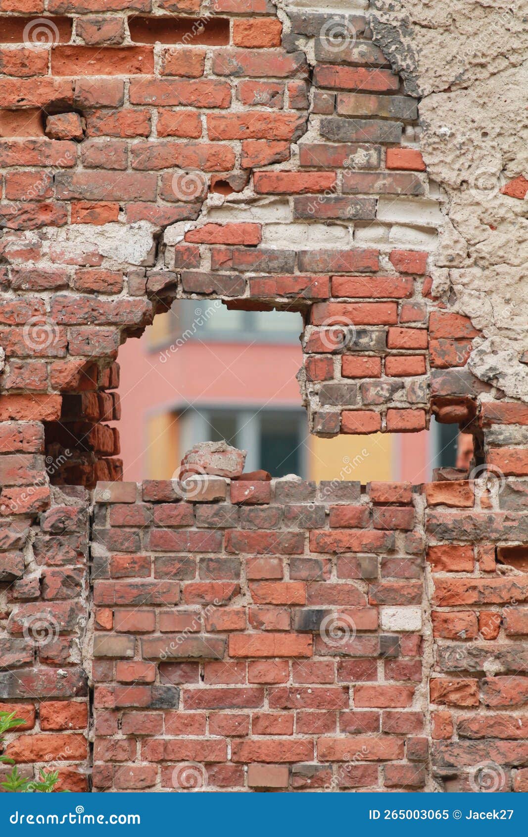 Old dilapidated building stock image. Image of brick - 265003065