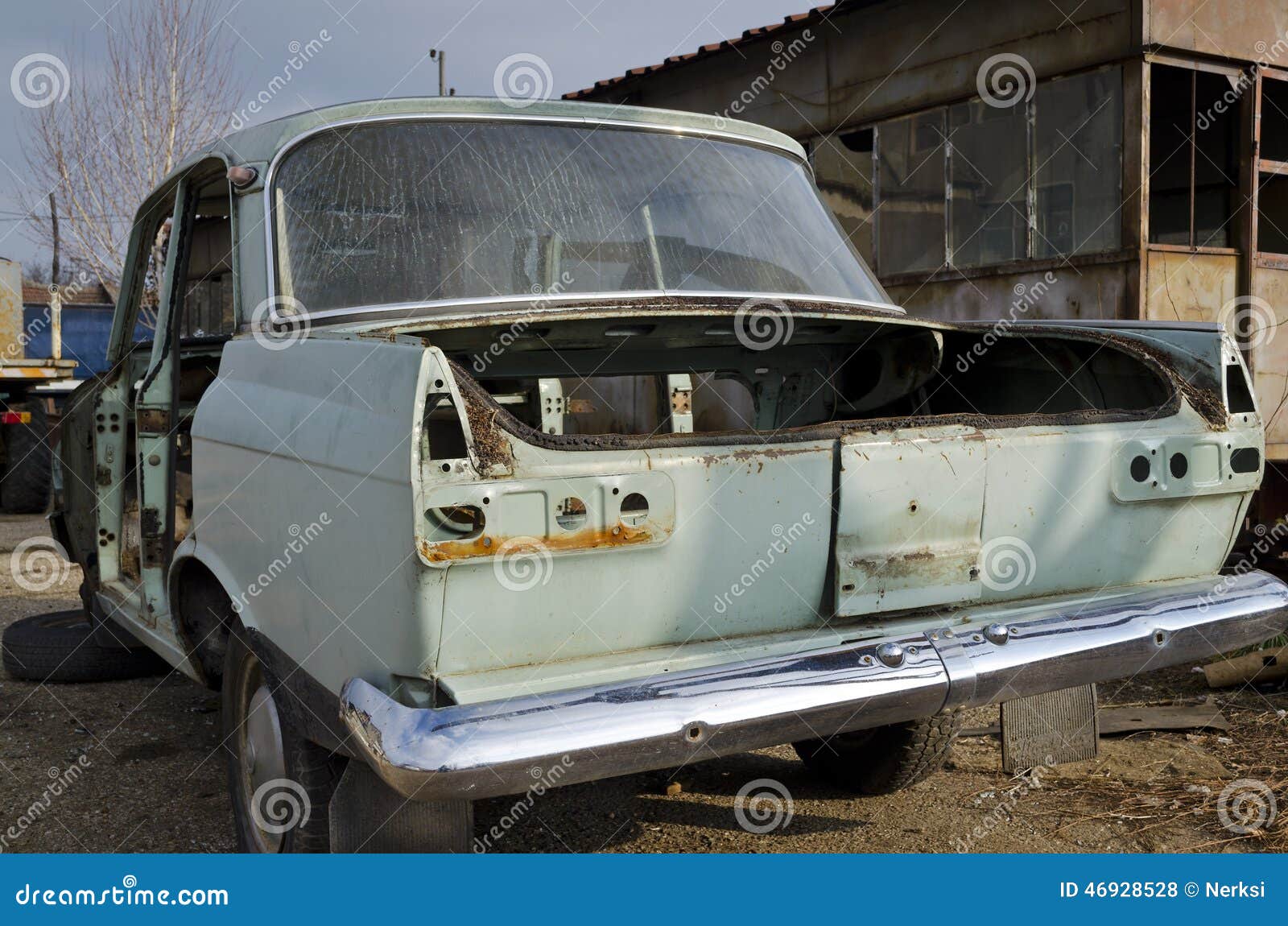 Old dilapidated car stock photo. Image of rusty, outdoors - 46928528