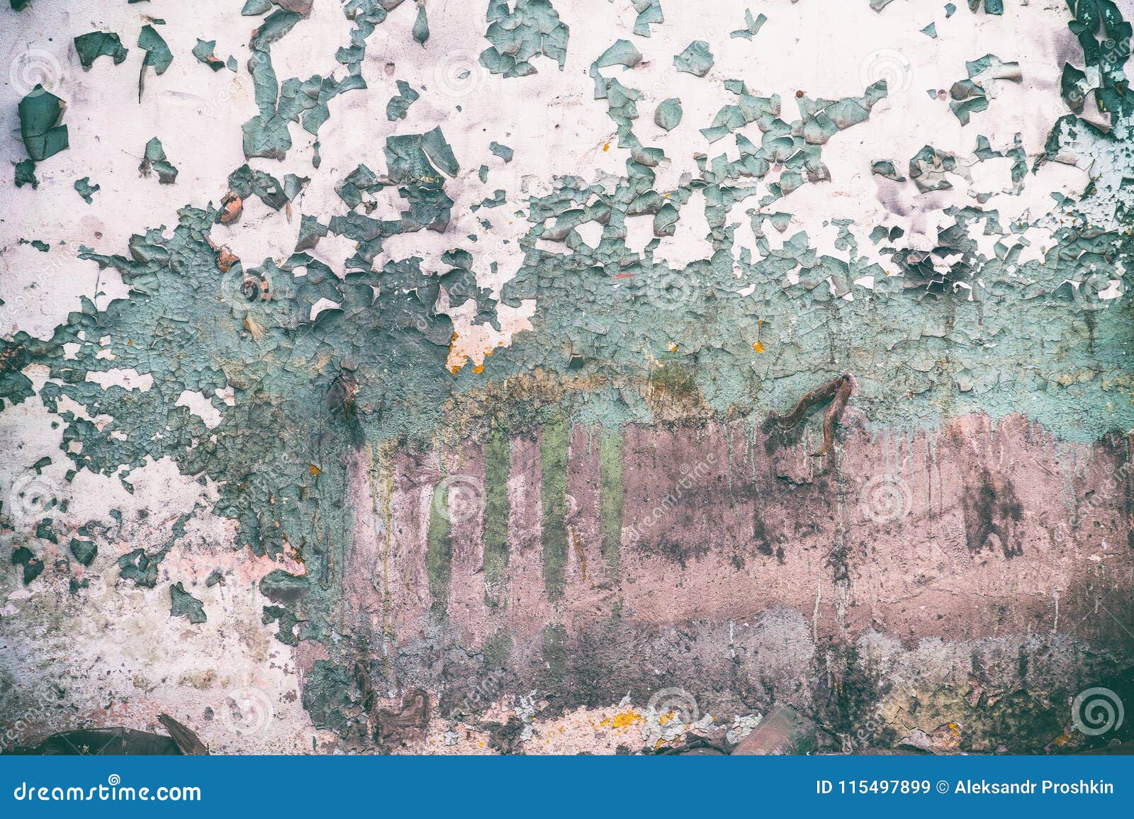 Old Dilapidated Dirty Wall with Peeling Paint Stock Image - Image of ...