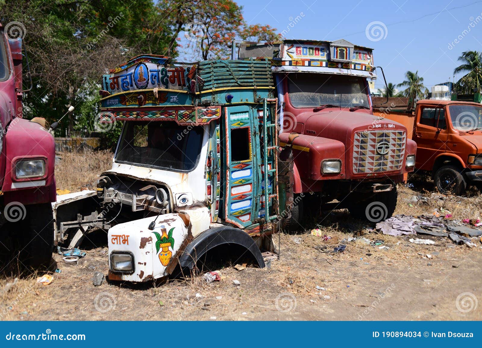 Old, Dilapidated and Rusty Chassis of Discarded Trucks Editorial Stock ...