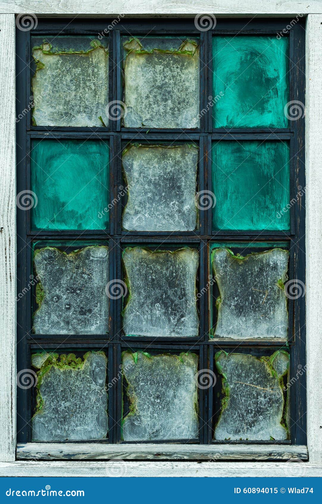 The Old Dilapidated Window of a House Stock Image - Image of ...