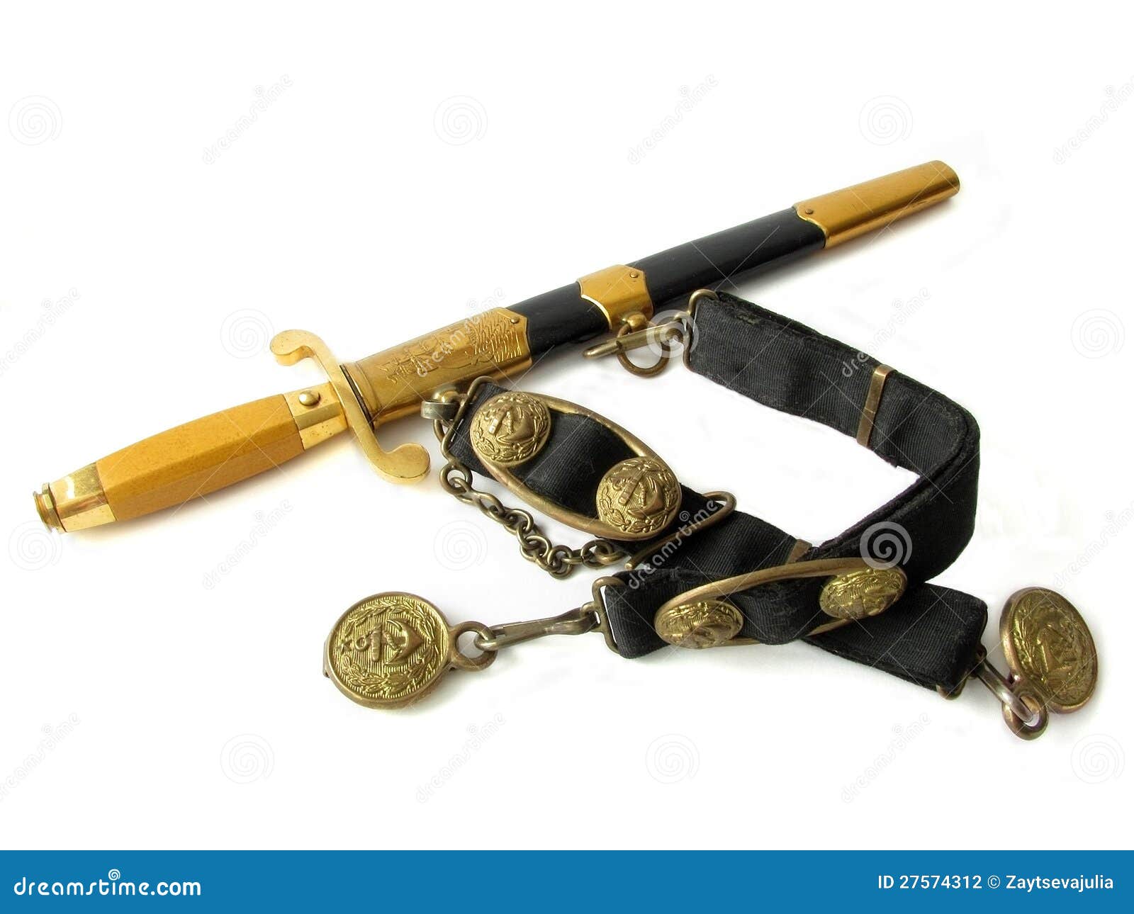 Old Dirk of Russian Navy Officer in Sheath Stock Photo - Image of guard ...