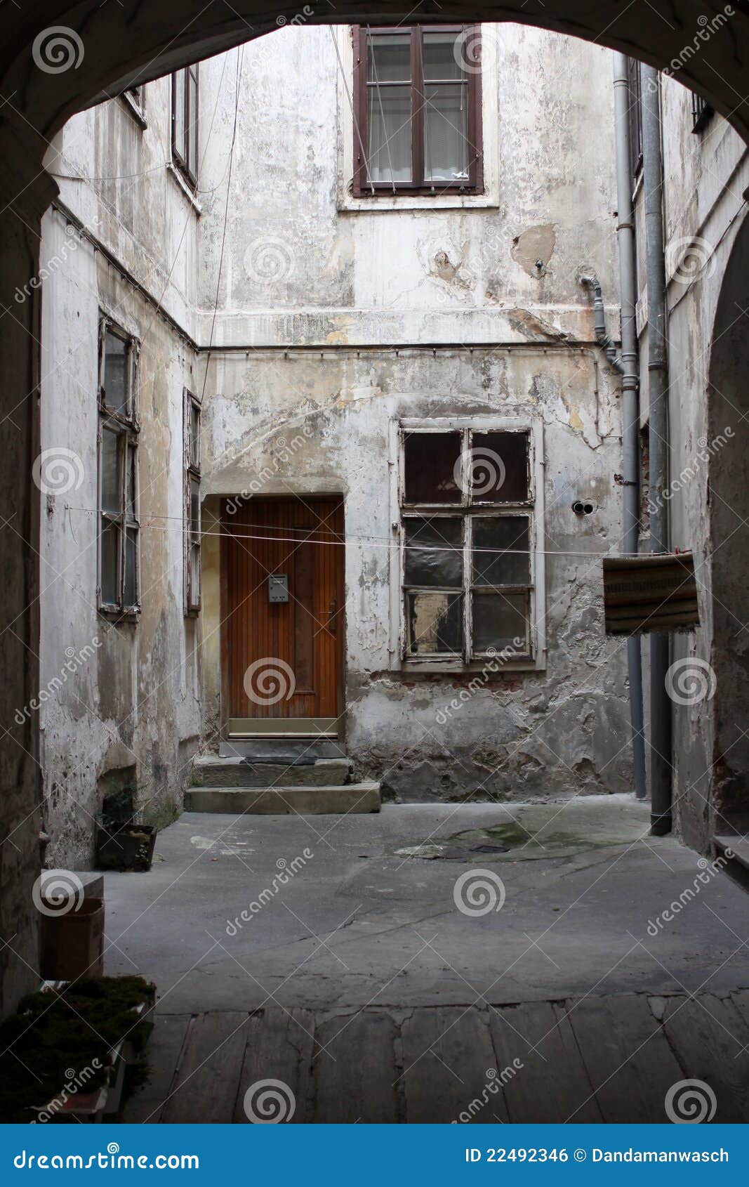 An Old Dirty Backyard stock photo. Image of texture, dirty - 22492346