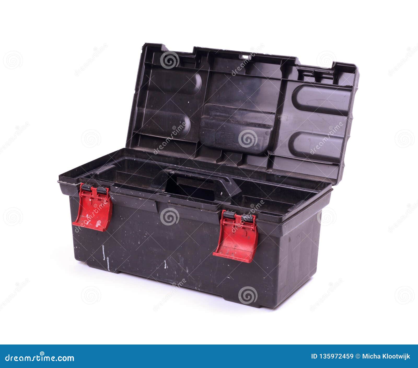 Old dirty black toolbox stock image. Image of dirty - 135972459