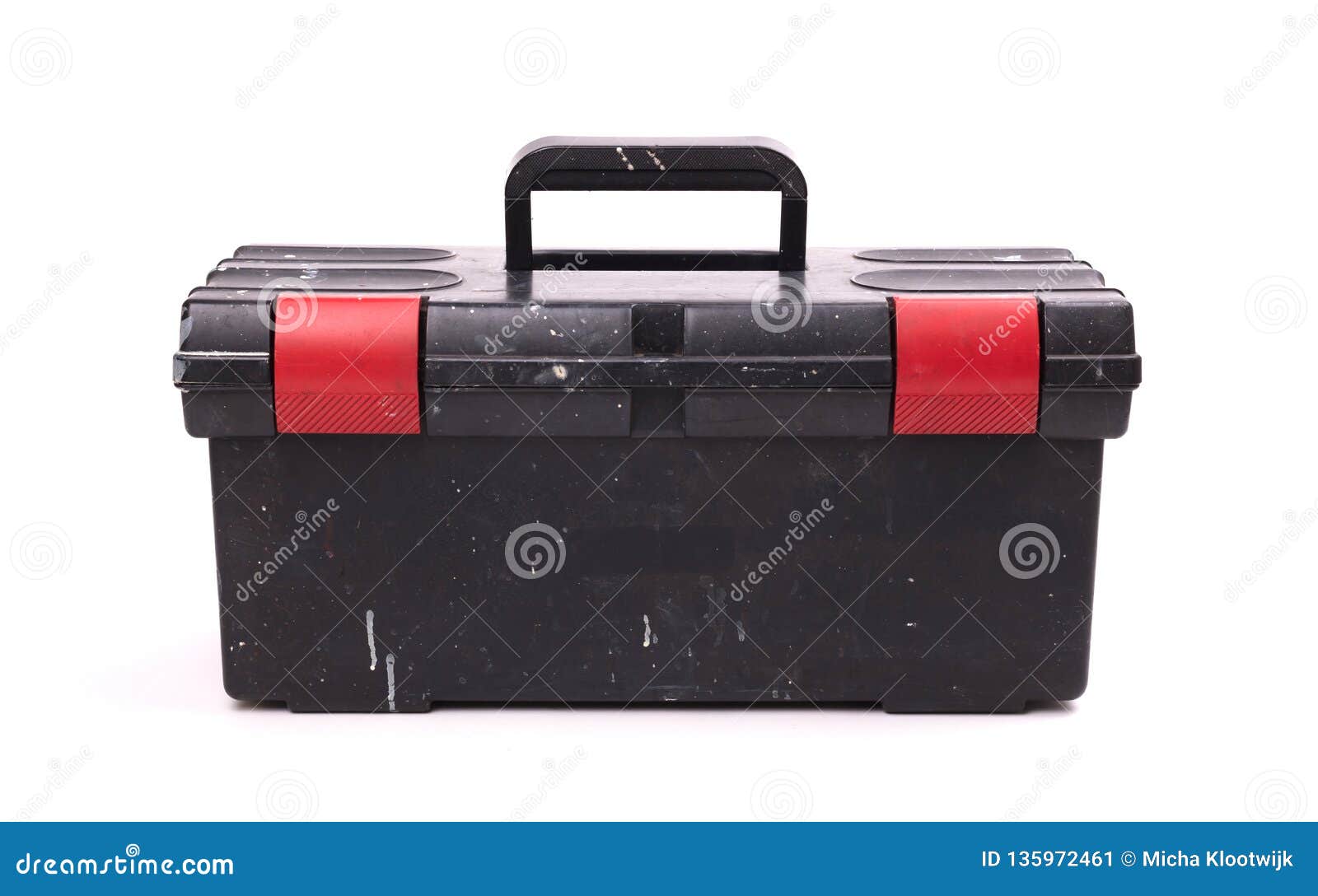 Old dirty black toolbox stock image. Image of modern - 135972461