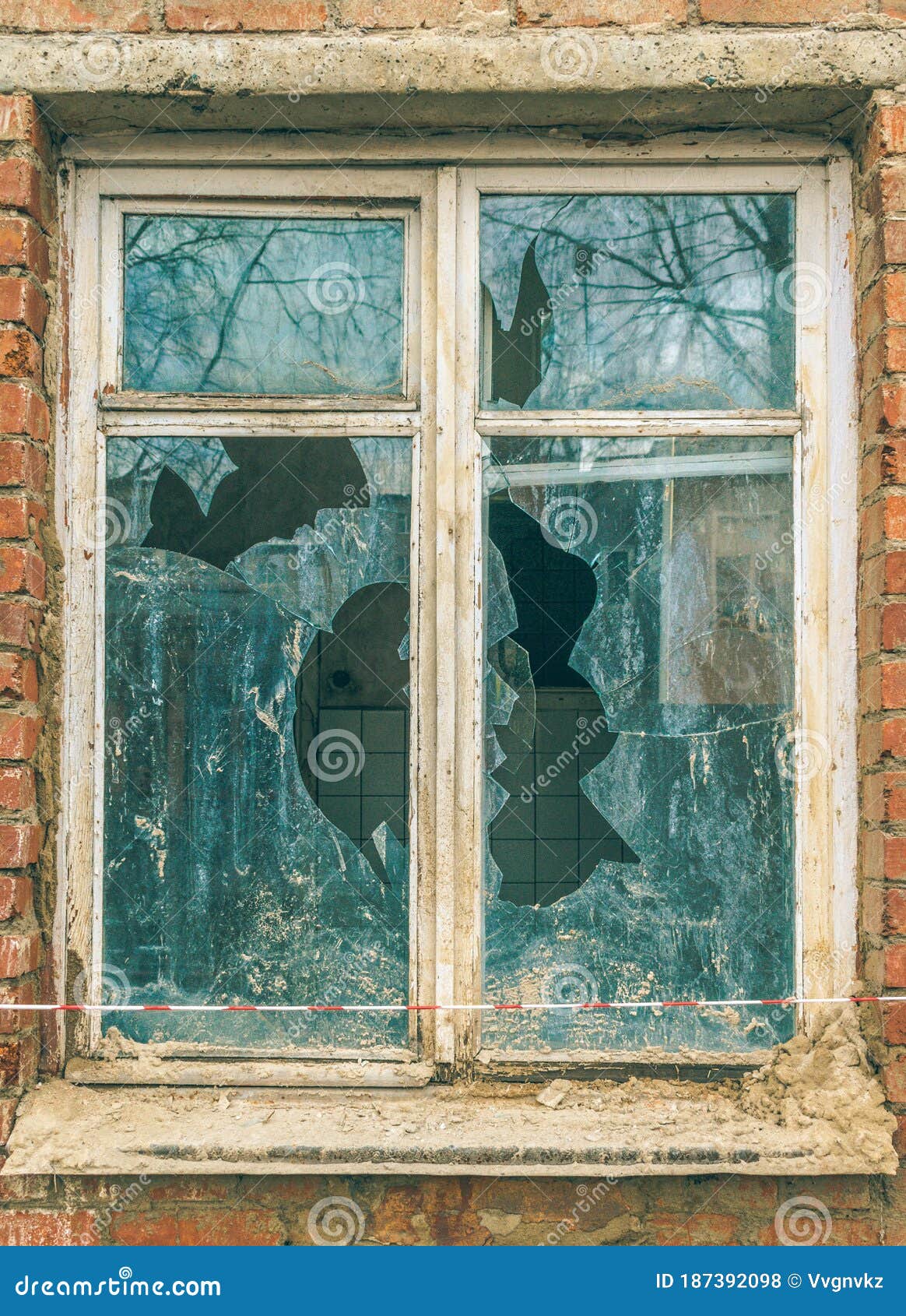 Old, Dirty and Broken Window Stock Photo - Image of texture, exterior ...