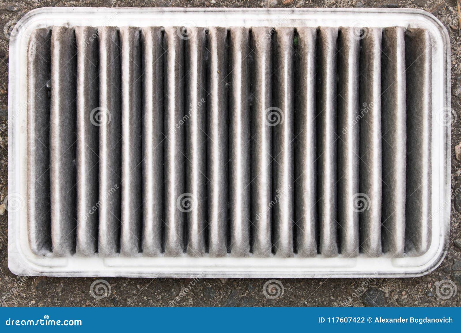 Old Dirty Car Engine Air Filter. Close Up. Stock Photo - Image of dust ...
