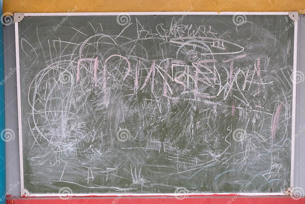 Old Dirty Chalk Board Background Stock Photo - Image of advertising ...