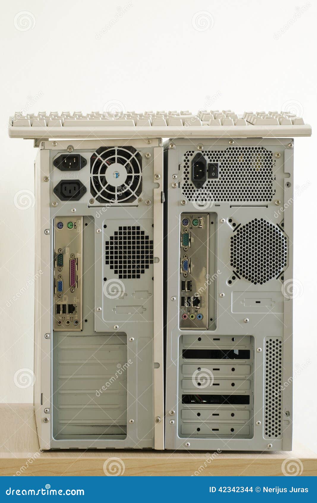 Old Dirty Computers and Keybord Stock Photo - Image of dump ...