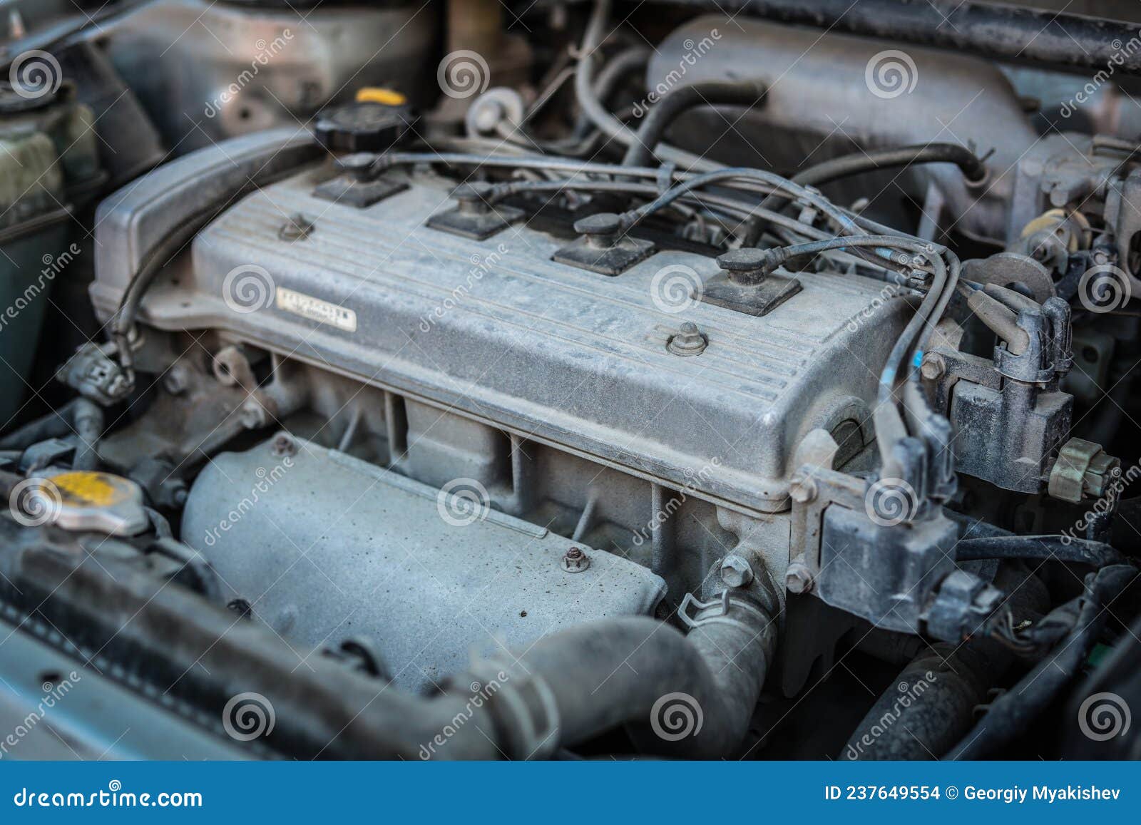Old dirty engine stock photo. Image of ignition, machinery - 237649554