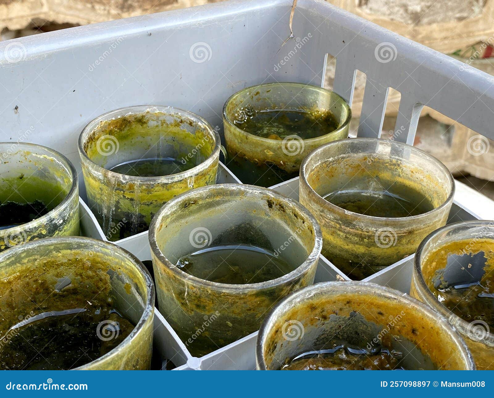 Old dirty glass stock image. Image of handmade, thai - 257098897