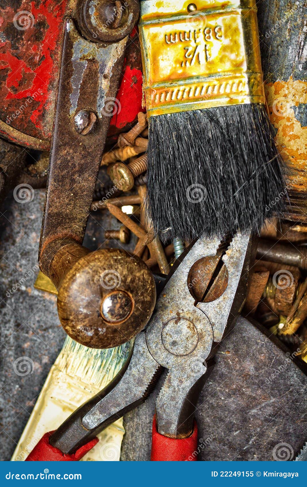 Old and dirty manual tools stock image. Image of manual - 22249155