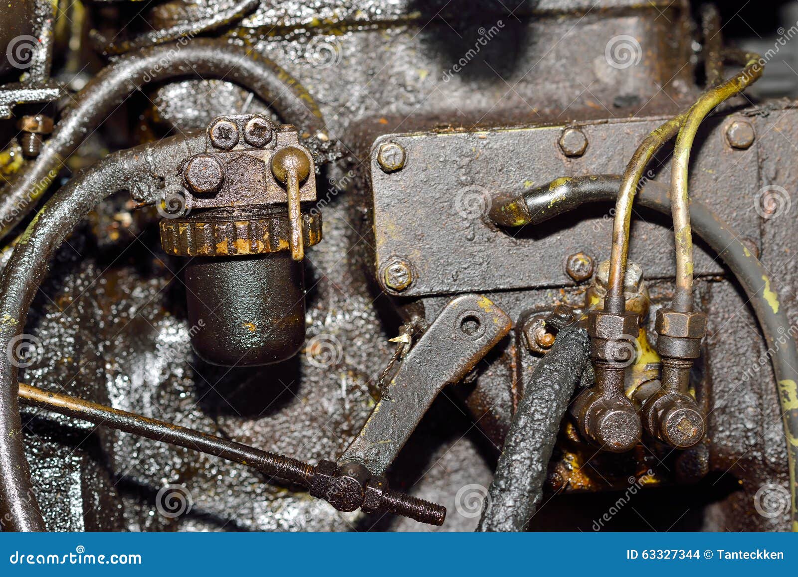 Old dirty motor engine stock photo. Image of alloy, dirty - 63327344