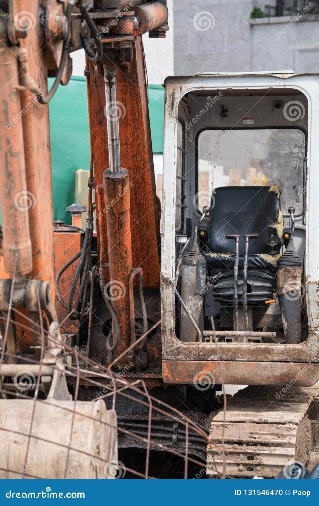 Old abandoned digger stock photo. Image of disused, digger - 131546470