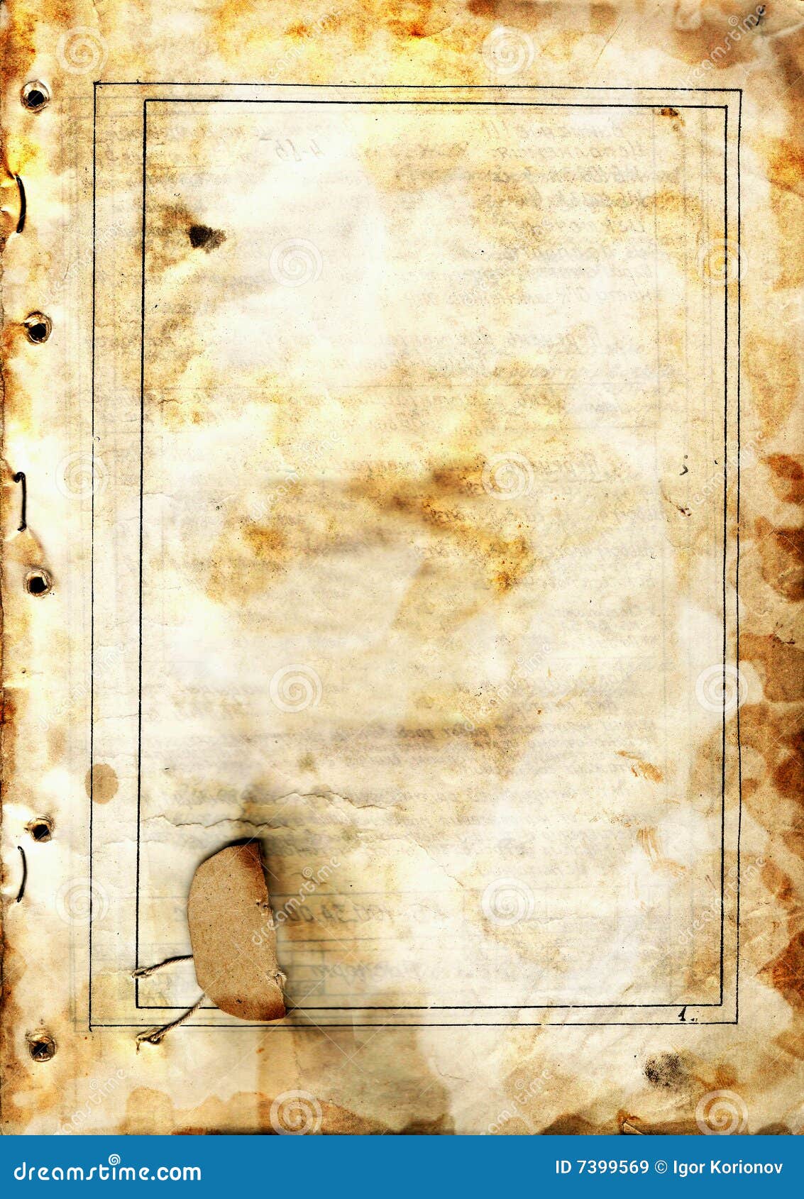 Old dirty paper page stock image. Image of fragmentary - 7399569