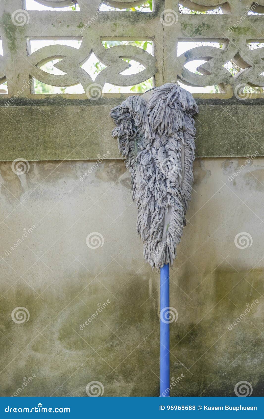 Old dirty plastic mop stock photo. Image of liquid, housewife - 96968688