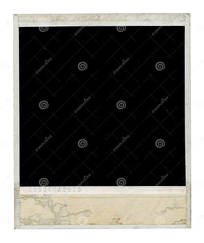 Dirty Polaroid Frame Back stock image. Image of black - 29799815
