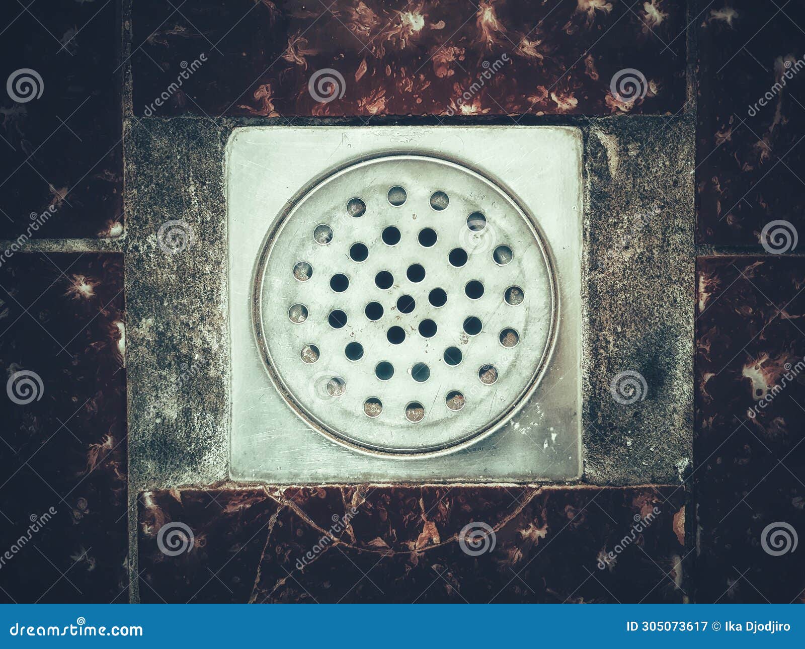 Old shower drain stock image. Image of backdrop, bath - 305073617