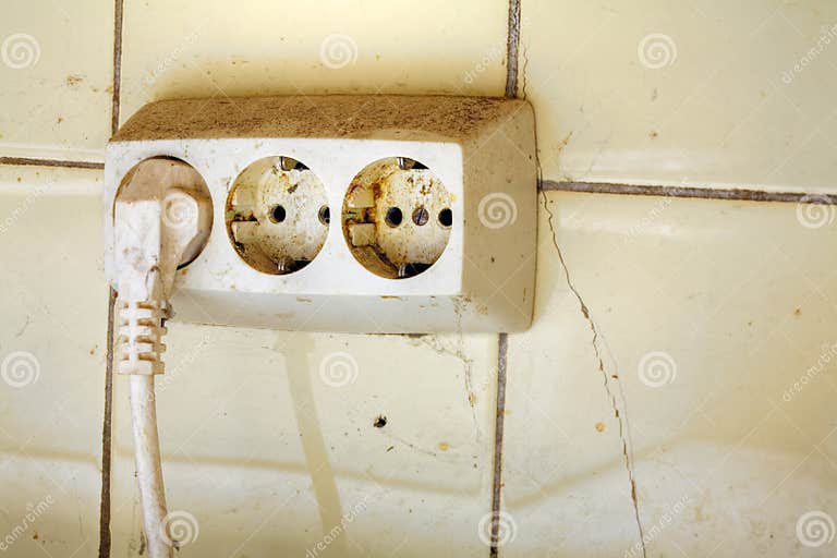 Old dirty socket stock photo. Image of indoor, macro - 29003366